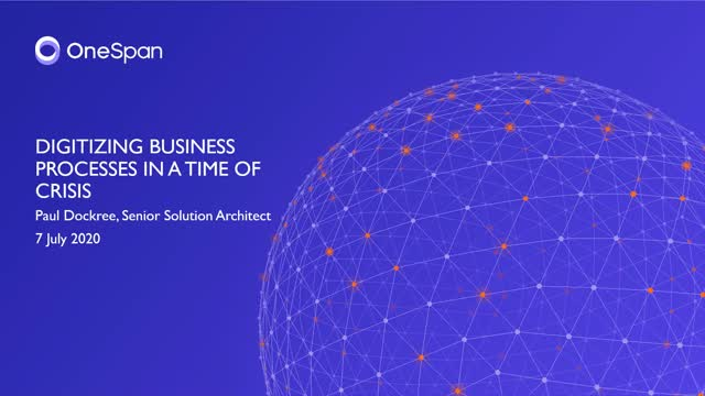 Digitizing your Customer Onboarding and Account Opening in a Time of Crisis