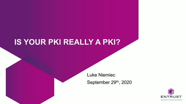 Is your PKI really a PKI ( Public Key Infrastructure)?