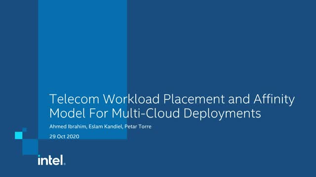 Telecom Workload Placement and Affinity Model For Multi-Cloud Deployments