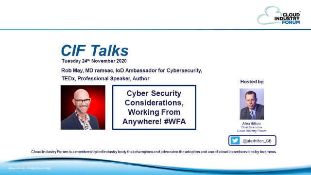 CIF Talks: Cyber Security Considerations - Working From Anywhere! #WFA