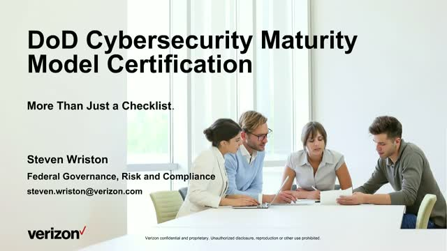 DoD Cybersecurity Maturity Model (CMMC) – More Than a Supplier Checklist