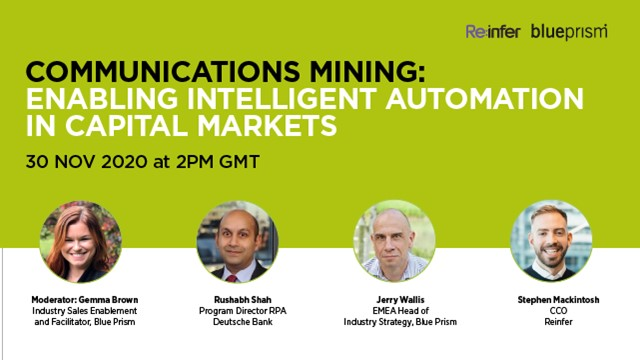 Communications Mining: Enabling Intelligent Automation in Capital Markets
