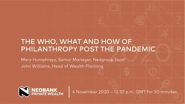 The who, what and how of philanthropy post the pandemic