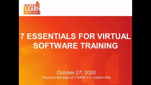 7 Essentials for Virtual Software Training