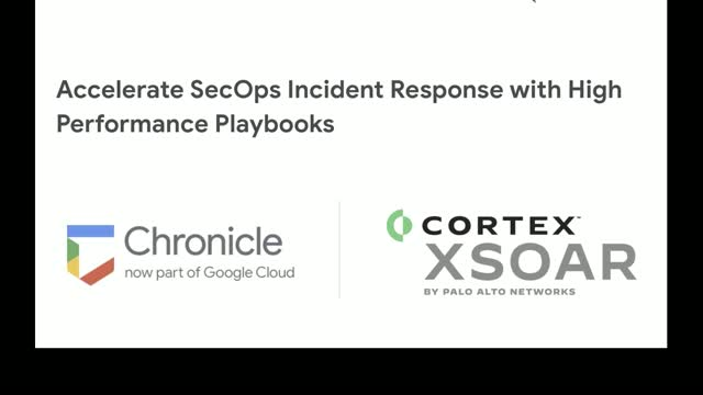 SANS Webinar: Accelerate SecOps Incident Response with High Performance Playbook