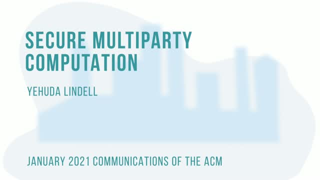 Secure Multiparty Computation