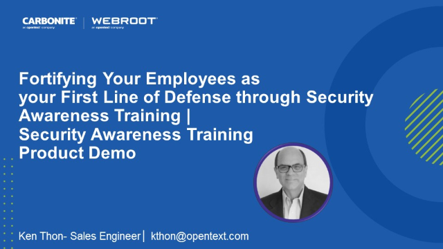 Fortifying Your Employees as a First Line of Defense|Security Awareness Training