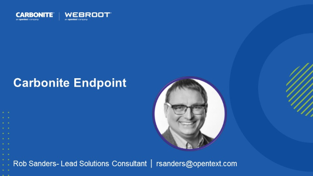 Carbonite Endpoint Product Demo