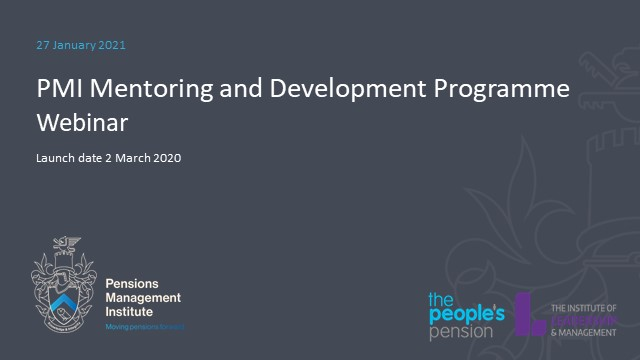 2nd PMI Mentoring and Development Programme - Sponsored by the People's ...