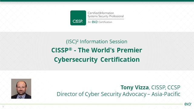 (ISC)² Info Session: CISSP - The World's Premier Cybersecurity ...