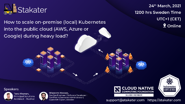 Scale on-premise K8s into the public cloud (AWS/Azure/Google) during ...