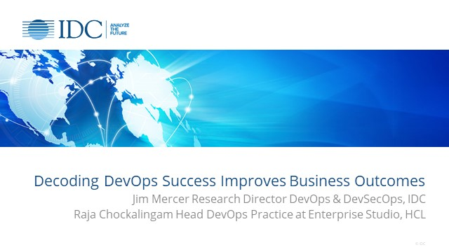 IDC: Decoding DevOps Success Improves Business Outcomes