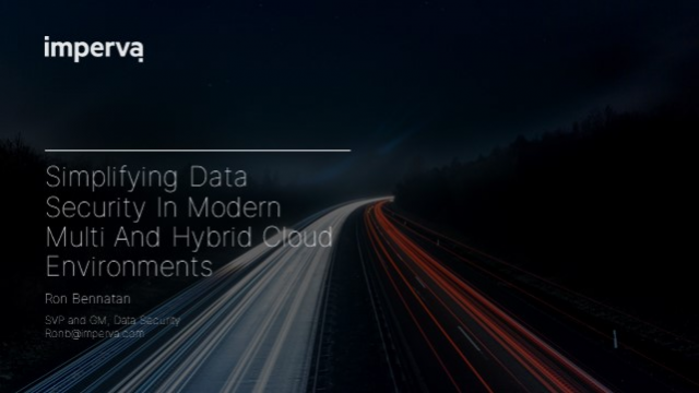 Simplifying Data Security in Modern Multi and Hybrid Cloud Environments