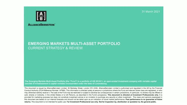 AB Emerging Markets Multi-Asset Portfolio: EM Outlook and Portfolio Update
