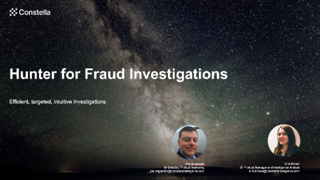 Hunter for Fraud Investigations - Efficient, targeted, intuitive ...