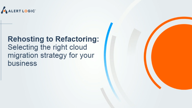 Cloud Security Rehosting To Refactoring Migration Strategies