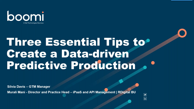Three Essential Tips to Create a Data-driven Predictive Production
