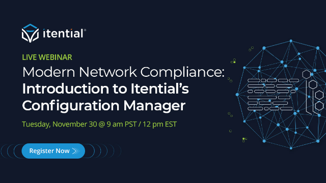 Modern Network Compliance Introduction To Itentials Configuration Manager