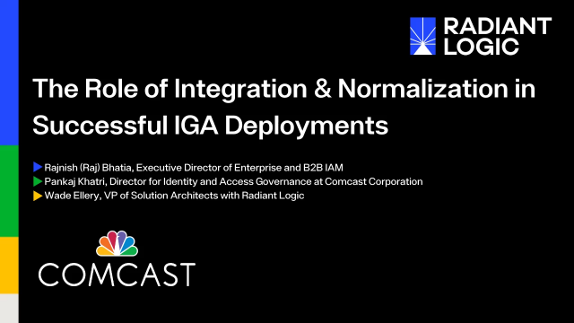 The Role of Integration & Normalization in Successful IGA Deployments