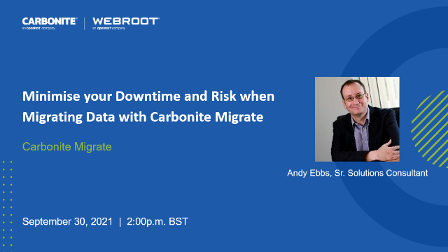 Minimise Your Downtime and Risk When Migrating Data with Carbonite Migrate