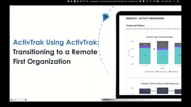 ActivTrak using ActivTrak: Transitioning to a Remote First Organization