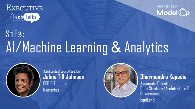 AI / Machine Learning & Analytics | Executive TechTalks [S1Ep3]