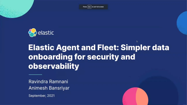 Elastic Agent and Fleet: Simpler data onboarding for security and observability