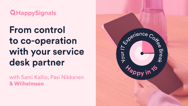 How to move from control to cooperation with your Service Providers
