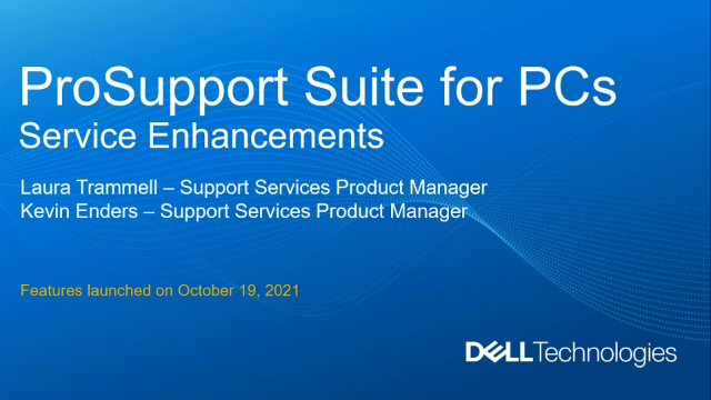 Transform your employee’s IT experience with ProSupport Suite for PCs
