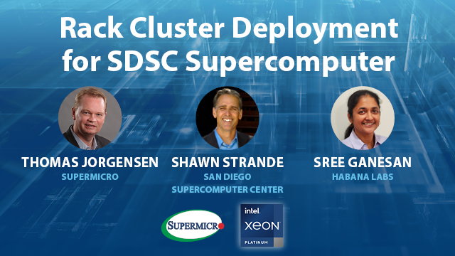 Rack Cluster Deployment for SDSC Supercomputer
