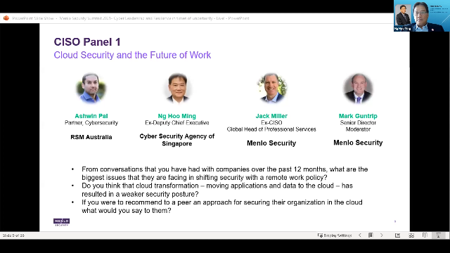 CISO Panel Discussion: SASE, Cloud Security and the Future of Work