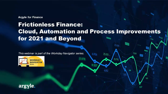 Frictionless Finance: Cloud, Automation and Process Improvements