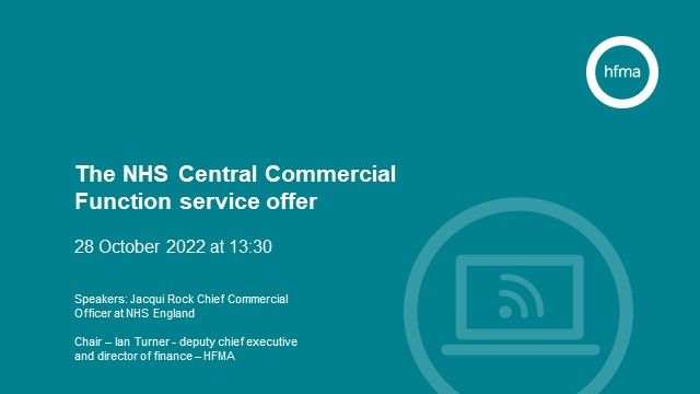 The NHS Central Commercial Function