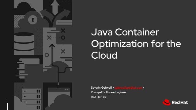 Java container optimization for the cloud Java container optimization for the cloud