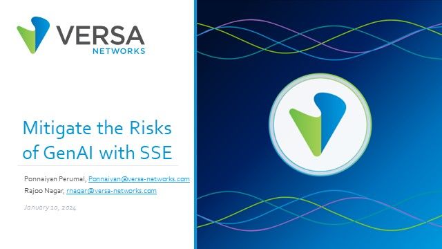 How to Mitigate the Risks of GenAI with SSE