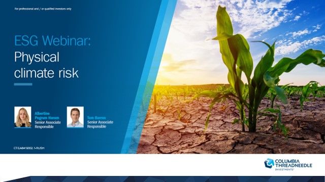 ESG Webinar: Physical climate risk