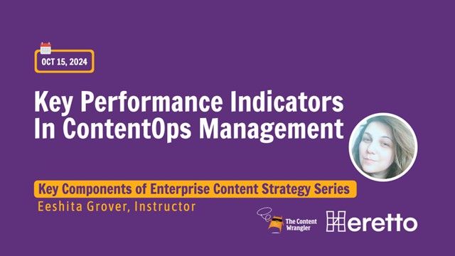 [Workshop] Key Performance Indicators In ContentOps Management