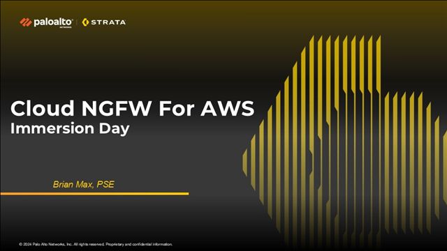 Immersion Day: Cloud Next-Gen Firewall